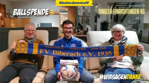 Ballspende gegen den SC Lahr U23 | Baden Ballspende gegen den SC Lahr U23 | Baden